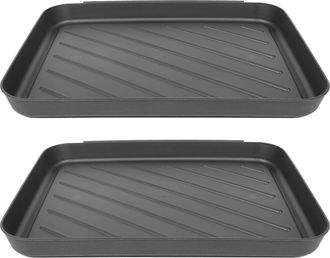 Angoily 2 St&uuml;ck Schuhablagen aus Robustem Kunststoff 10X30X35cm Multifunktionale Schuh und Blumentopfablage f&uuml;r Eingangsbereich und Haushalt