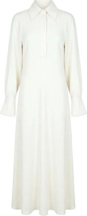 Victoria Beckham collared midi dress - Nude