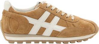 Hogan Low-Top Sneaker - Classic Low-Top Suede Sneakers - Gr. 36,5 (EU) - in Gold - f&uuml;r Damen
