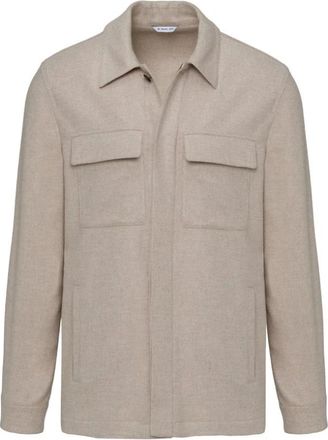 Manuel Ritz Homme, Vestes, Beige, Taille: L Blazer Giacca Camicia