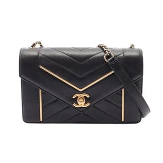 Chanel Pre-owned Sac bandouli&egrave;re vintage - Femme - Pre-owned - Noir - Taille: ONE Size