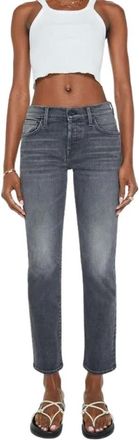 Mother Femme, Jeans, Gris, Taille: W30 Mid Rise Hiker Hover