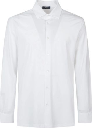 Herno Homme, Chemises, Blanc, Taille: XL Chemise en coton stretch Superfine
