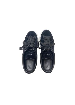 Alexander McQueen Black velvet Larry Oversize trainers Size 39.5