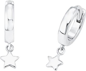 s.Oliver Creolen 925 Sterling Silber Mädchen Kinder Ohrschmuck, 1,6 cm, Silber, Kommt in Schmuck Geschenk Box, 2028921