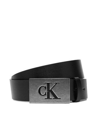 Calvin Klein G&uuml;rtel Ck Plaque Smooth 35Mm LV04D7043G Schwarz