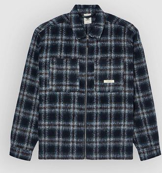 Element Fuzzy Check Jacke brushed plaid dark slate
