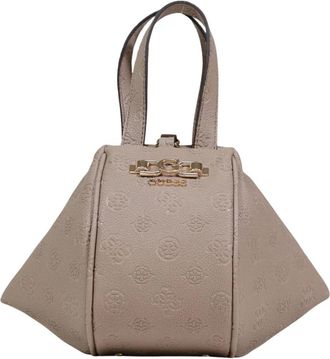 Guess Femme, Sacs, Beige, Taille: ONE Size Anise Top Handle Pouch