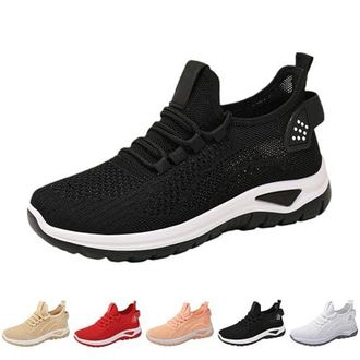 Generic Chaussures de marche &agrave; enfiler pour femme en maille respirante - Chaussures de fitness orthop&eacute;diques d&eacute;contract&eacute;es - Antid&eacute;rapantes - Confortables et 