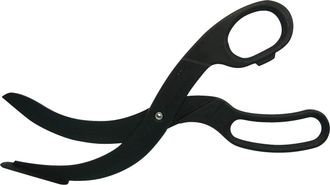 Fackelmann Fackelmann Pizzaschere, Pizzaschneider aus Kunststoff, Schere f&uuml;r beschichtete Bleche und Pfannen (Farbe: Schwarz), Menge: 1 St&uuml;ck