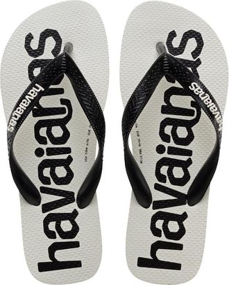 Havaianas Herren HAV. Top Logomania 2 Flipflop, Weiß, Schwarz, Weiß