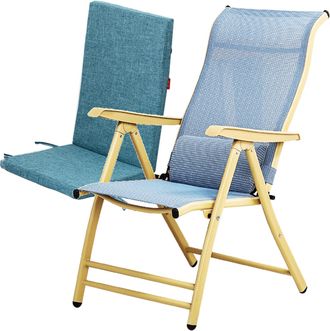 Generic Faltbare Armchair - Schwerlast, 330 lbs Kapazit&auml;t, Sturdy Steel Frame, Comfortable Foam Cushion, tragbarer Stuhl f&uuml;r Backyard, Terrasse, Garten, Event