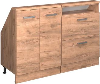 Vicco Meuble mansardé Rion, Chêne de force doré, Lot de 2, Vicco