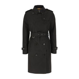 Burberry Mittellanger Leichter Kensington Trenchcoat - - Coats - Damen - Schwarzk - 2XS