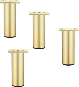 Generic 5-40CM Lange M&ouml;belf&uuml;&szlig;e Aus Aluminiumlegierung/Verstellbare Schrankf&uuml;&szlig;e Aus Metall, Inklusive Schrauben, F&uuml;r Sofas, Betten, K&uuml;che, Tische Und St&uuml;hle(Go