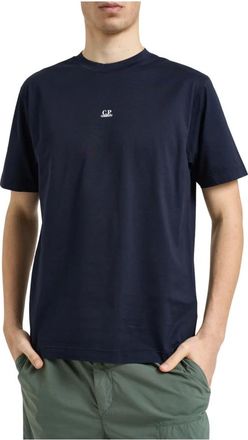 C.P. Company C.p. Company, Homme, Tops, Bleu, Taille: XL T-shirt &agrave; col rond
