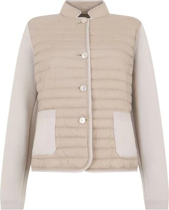 Moorer Veste courte matelass&eacute;e - Femme - Vestes - Beige - Taille: 48 FR