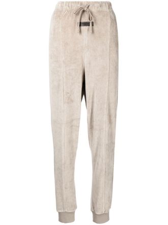 Fear of God pantalon de jogging fusel&eacute; en velours - Marron