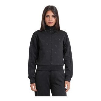 Guess 4G Logo Rei&szlig;verschluss-Sweatshirt - - Sweatshirts & Hoodies - Damen - Schwarzk - S