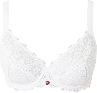 Brigitte Bardot Soutien-gorge corbeille grand maintien blanc Po&eacute;tesse