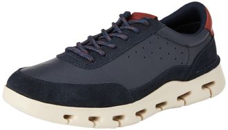 Clarks Herren Nature X One Sneaker, Marineblau (Leder), 42 EU