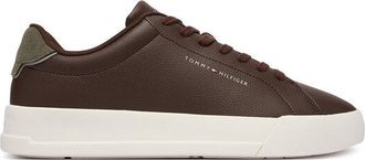 Tommy Hilfiger Sneakers Th Court Lth Detail Ess FM0FM05367 Braun