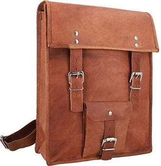 Gusti Sac Cuir Joe à dos en cuir Femmes Hommes Vintage Marron Cuir