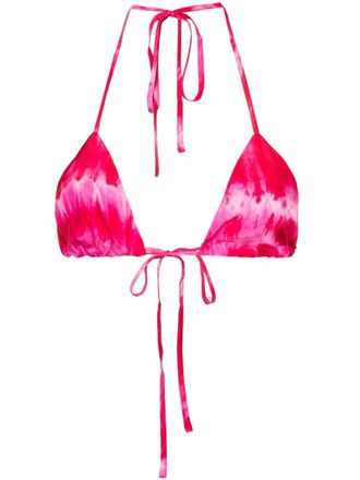 P.A.R.O.S.H. Batik-Bralet aus Seide - Rosa