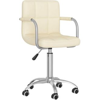 Les Tendances vidaXL Esszimmerstuhl Drehbar Creme Stoff
