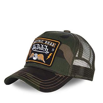 Von Dutch Casquette Von Dutch Electric Road armee - Homme (VD/0/CAS1/SQUARE4)-vert camouflage - TU