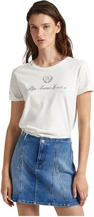 Pepe Jeans London Damen Vivian T-Shirt, White (Mousse), XS