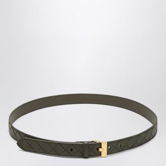 Bottega Veneta Cipressofarbener Watch-G&uuml;rtel in Intrecciato