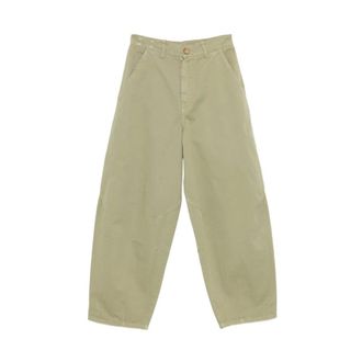 Alysi Femme, Pantalons, Vert, Taille: W26 Wide Pantalons