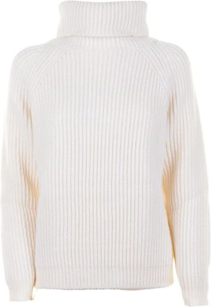 Cinque pull côtelé à col roulé - Blanc