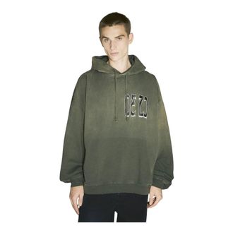 032c Homme, Sweatshirts et sweats à capuche, Vert, Taille: L Sweat à capuche avec logo imprimé