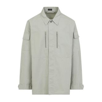 Balenciaga Milit&auml;r Beige Langarmhemd - - Jackets - Herren - Beige - 3XS