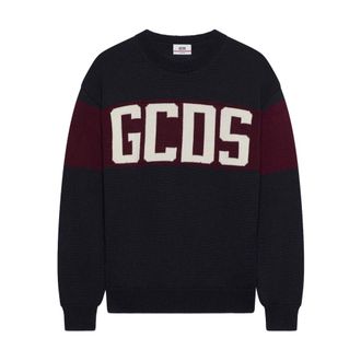 GCDS Band Logo Sweater - - Knitwear - Herren - Mehrfarbig - M