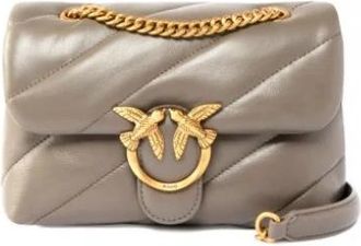 Pinko Pinko, Femme, Sacs, Gris, Taille: ONE Size Love Mini Puff