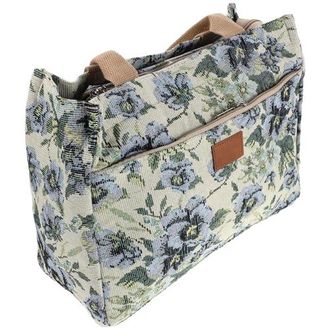 Holibanna Holibanna Paquet &agrave; Main en Toile &agrave; Fleurs Vertes Fermeture &Eacute;clair Grand Paquet Fourre-Tout pour Femmes, L&eacute;ger et Spacieux, pour Courses, Loisirs, Trav