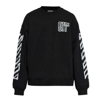 Off-white Motion Arrow Skate Crewneck Sweatshirt - - Sweatshirts & Hoodies - Herren - Schwarzk - 2XL