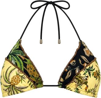 Miss Bikini Femme, Maillots de bain, Multicolore, Taille: 40 FR Triangle Bikini avec Broderie Incrust&eacute;e