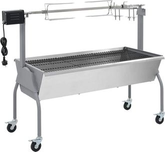 vidaXL Vidaxl - Rôtissoire pour barbecue électrique Acier inoxydable