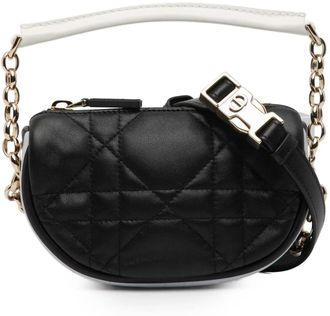 Dior Hobo Bags - Micro Lambskin Cannage Dior Vibe Satchel - Gr. unisize - in Schwarz - f&uuml;r Damen