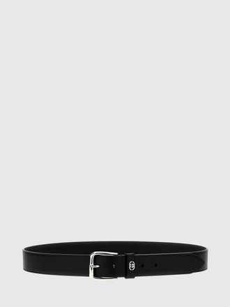 Gucci G&uuml;rtel aus glattem Kalbsleder mit GG-Monogramm-Schnalle