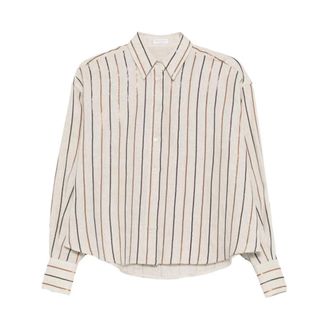 Brunello Cucinelli Leinenhemd - - Blouses & Shirts - Damen - Beige - XS
