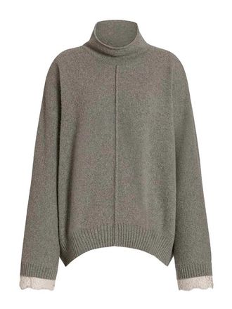 Alberta Ferretti Pull Col Roul&eacute; - Beige