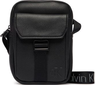 Calvin Klein Umh&auml;ngetasche Calvin Klein Webbing Strap Slim Reporter LV04D3281G Schwarz