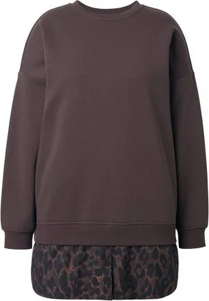 STUDIO UNTOLD Sweatshirt Sweatshirt oversized angesetzter Blusensaum