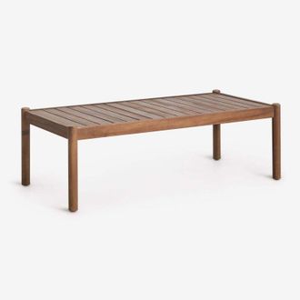 Sklum Rechteckiger Gartentisch 120x60 cm aus Akazienholz Karvia Akazie Braun