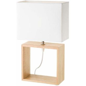 LOLAhome Lolahome - Lampe de table carr&eacute; esprit scandinave